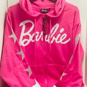 Barbie | Other | Hot Pink Superstar Barbie Zip Up Hoodie Sweatshirt ...